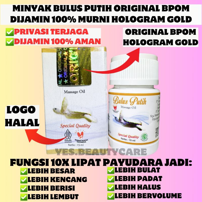 Jual MINYAK BULUS PUTIH ORIGINAL BPOM PEMBESAR PAYUDARA KENCANG BERISI ...