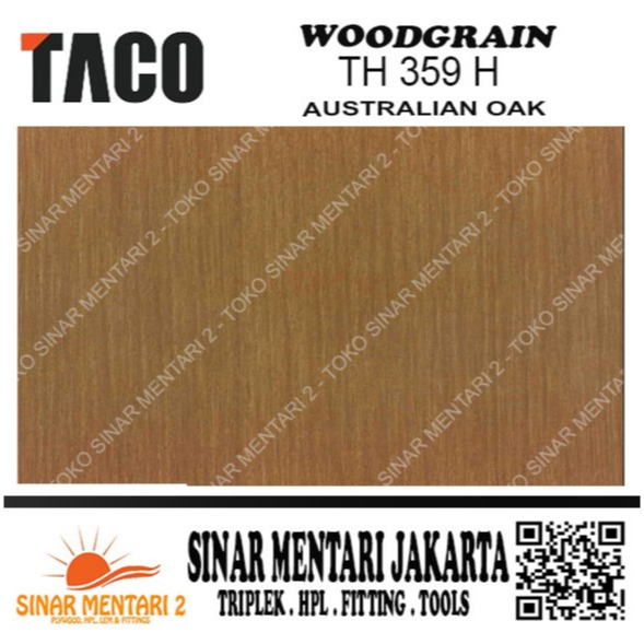 Jual TACO HPL WOODGRAIN TH 359 H AUSTRALIAN OAK | Shopee Indonesia