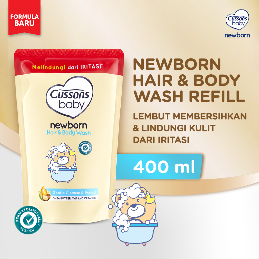Jual Cussons Baby Newborn Hair & Body Wash - Sabun Bayi 2in1 Refill ...