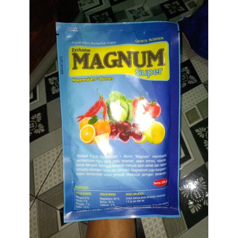 Jual Magnum Super Kandungan Magnesium 60% + Boron 10% Untuk Buah Biar ...