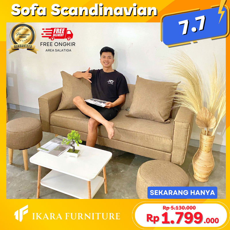 Jual [ HARGA TERMURAH ] Sofa scandinavian minimalis sofa ruang tamu set ...
