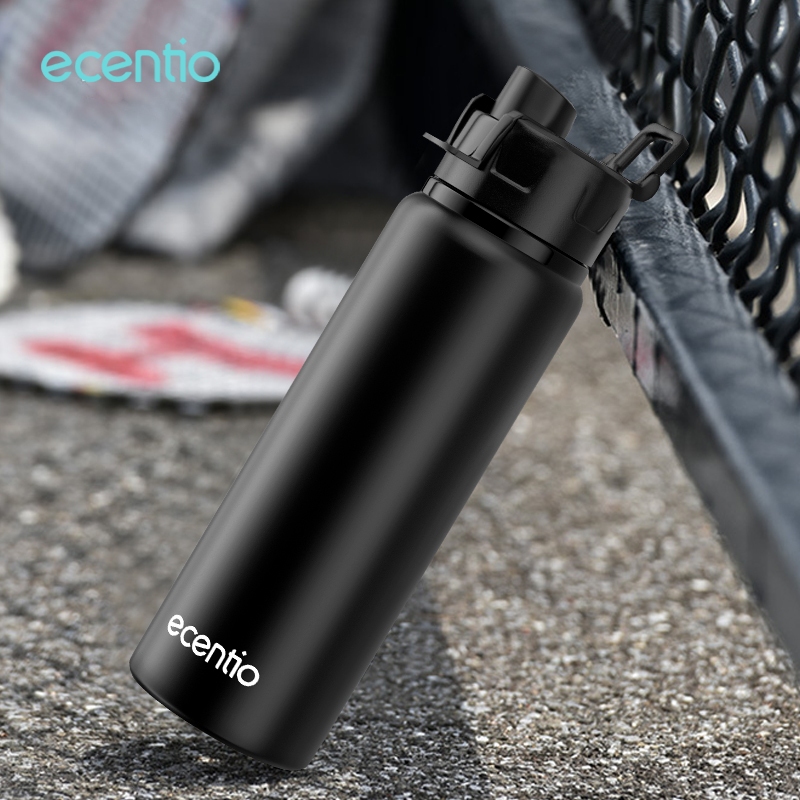Jual ecentio botol minum Portable 750ml Cangkir aluminium Anti Bocor ...