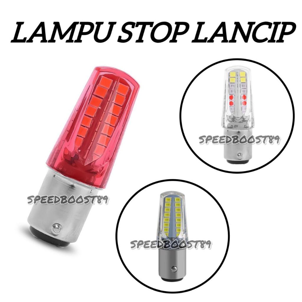 Jual SBY Lampu Stop Rem Model Lancip Nyala 4 Warna Mode Running & Flash ...