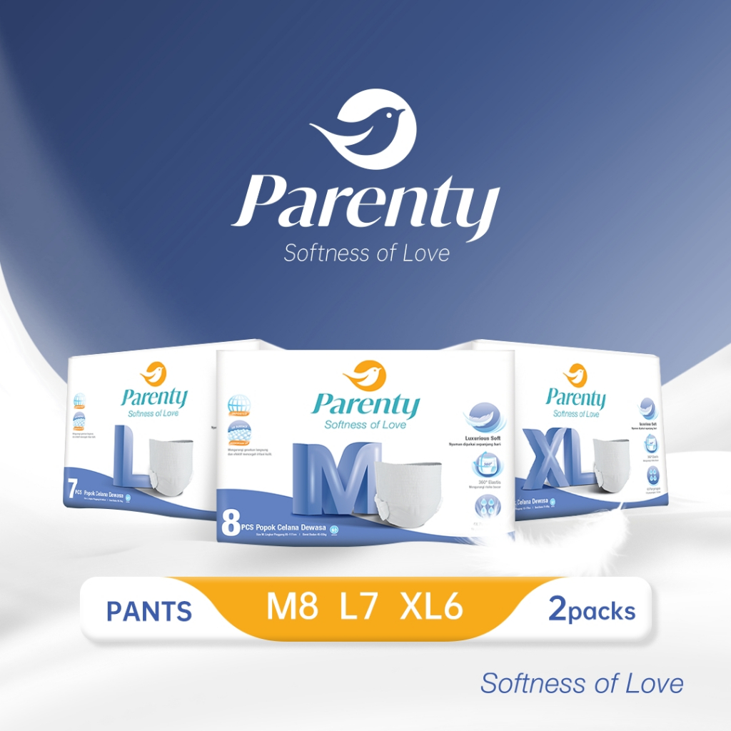 Jual [2 PACK] PARENTY Popok Celana Dewasa - Adult Pants Soft Diapers ...