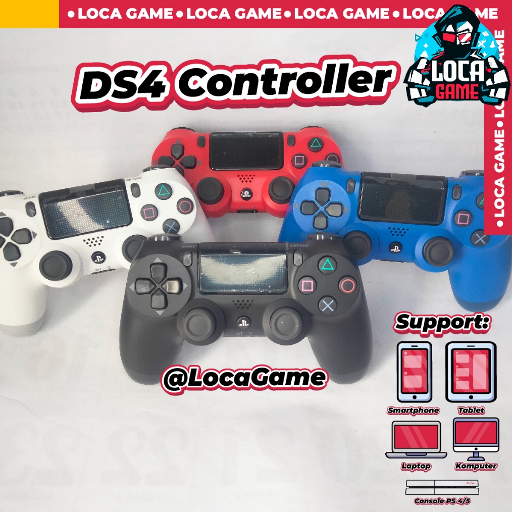Jual STIK STICK DS4 DUALSHOCK4 OP ORI PABRIK LIGHTBAR HITAM WARNA f ...