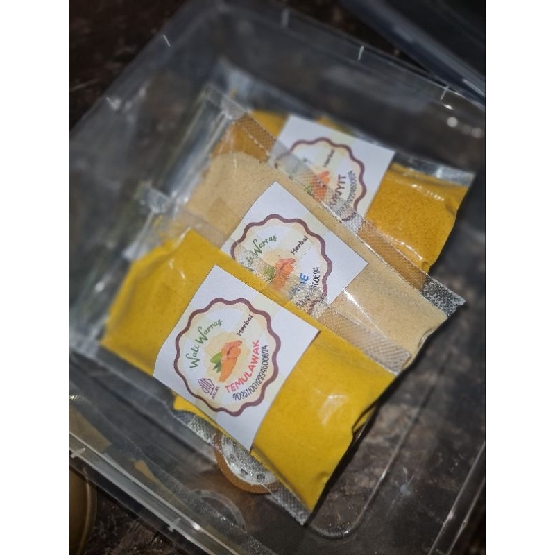 Jual MINUMAN JAMU SERBUK (KUNYIT, TEMULAWAK DAN JAHE) SEBUK BERAT 100G ...