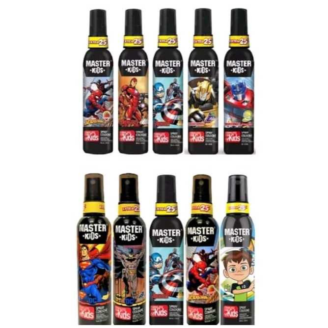 Jual Master Kids Spray Cologne 100ml Super Hero | Shopee Indonesia