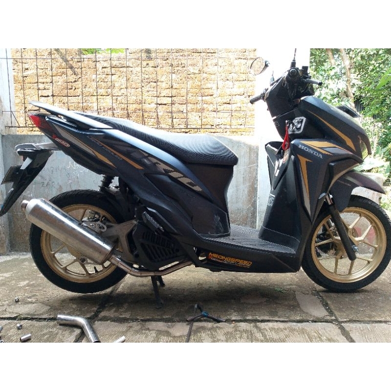 Jual knalpot standar racing Vario new inlet 38 alpha exhaust | Shopee ...