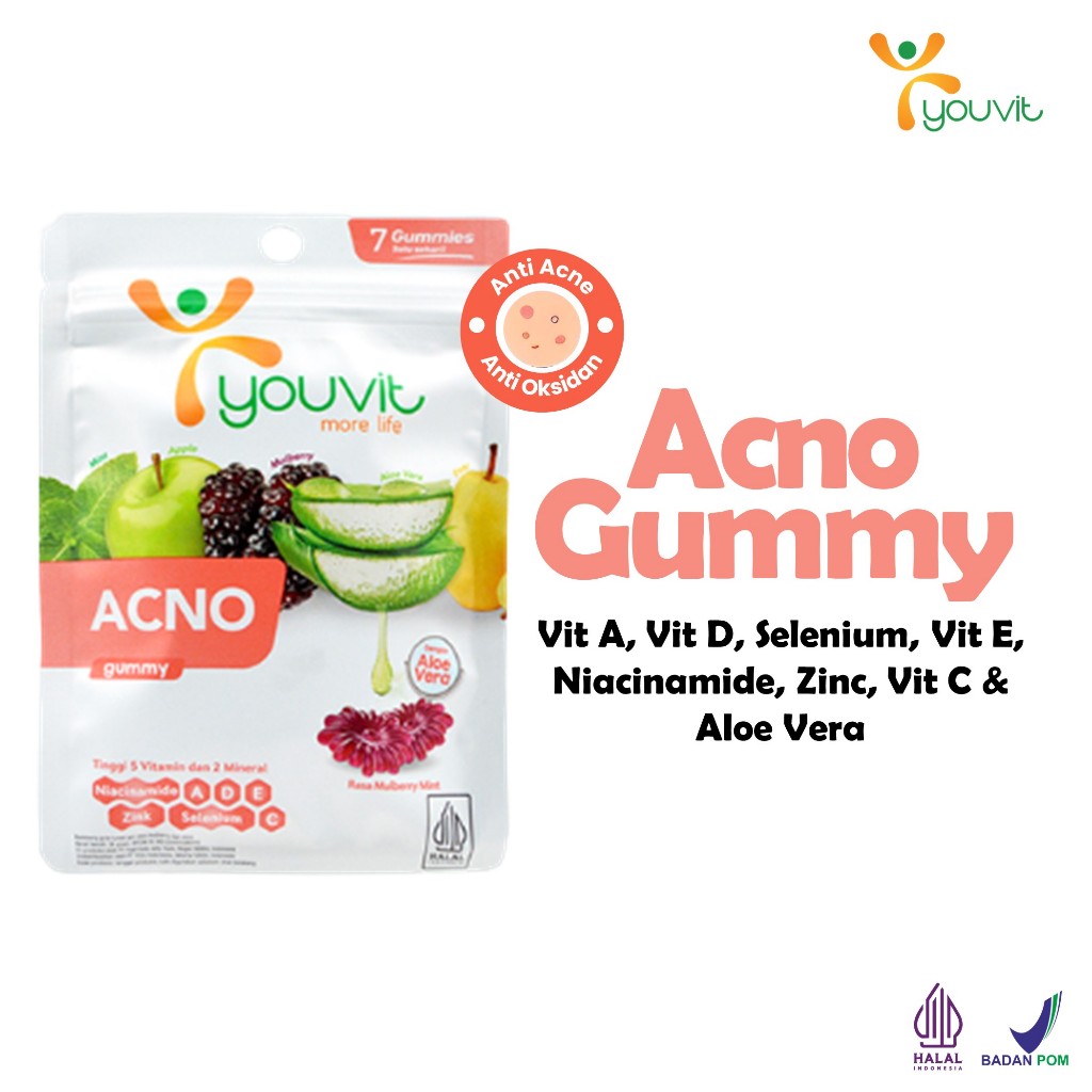 Jual YOUVIT Adult Acno 7D Sachet - Vitamin Suplemen Dewasa 7 Hari ...