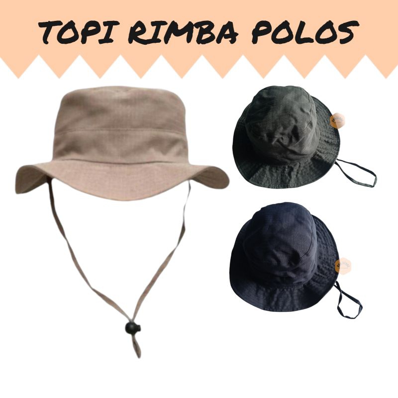 Jual Topi Rimba Hiking Adventure Polos Outdoor Pria Wanita | Shopee ...