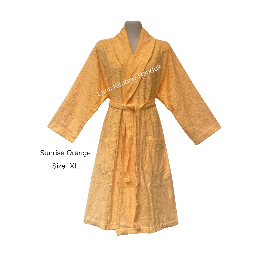 Jual Lans Kimono Handuk Mandi Polos Ukuran XL Bathrobe For Man And ...
