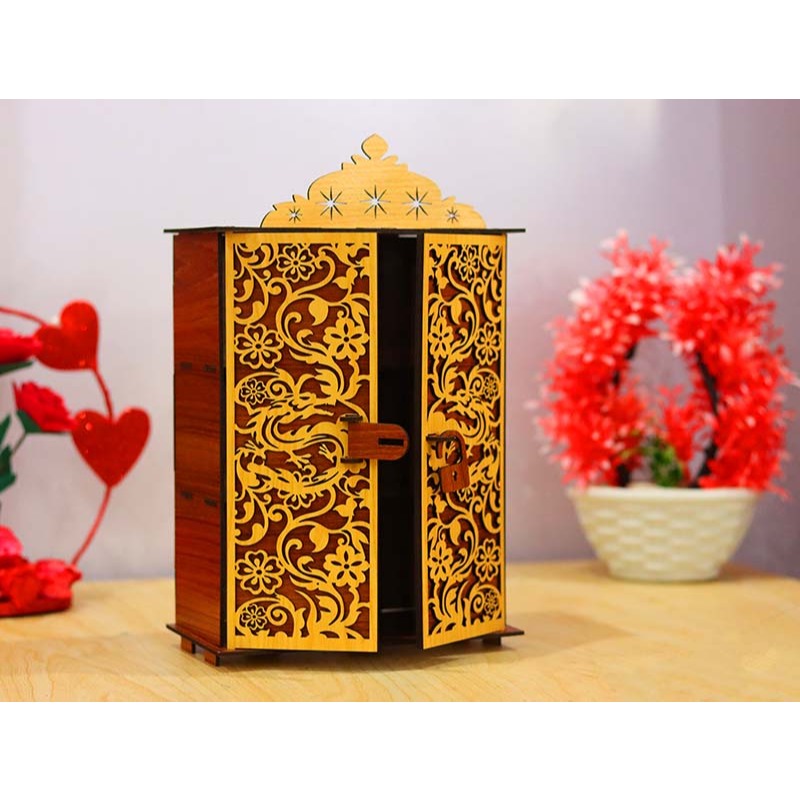 Jual miniatur lemari lucu kayu unik aesthatic, almari kecil, kerajinan ...