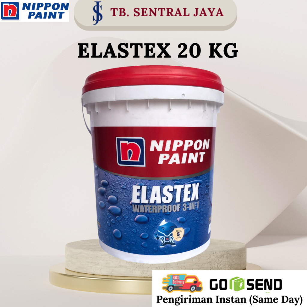 Jual Cat Elastex Waterproof 20Kg Nippon Paint/Cat Tembok Anti Bocor ...