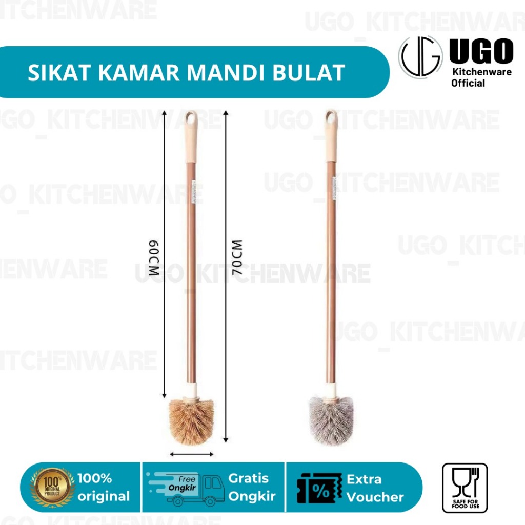 Jual BERINDO Sikat Toilet Bulat | Sikat WC Plastik Aesthetic | Sikat ...