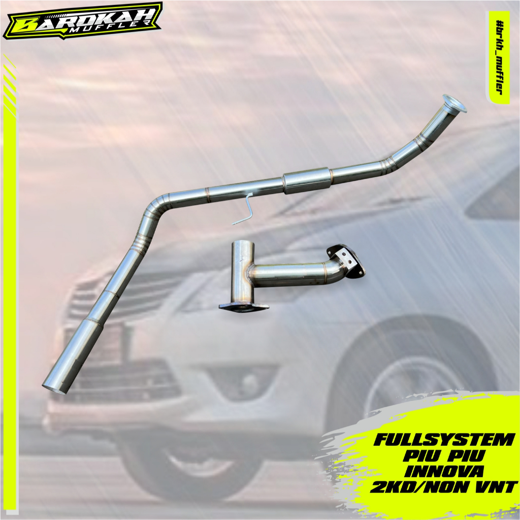 Jual KNALPOT FULLSYSTEM SIDE EXIT DOWNPIPE PIU PIU INNOVA 2KD/NON VNT ...