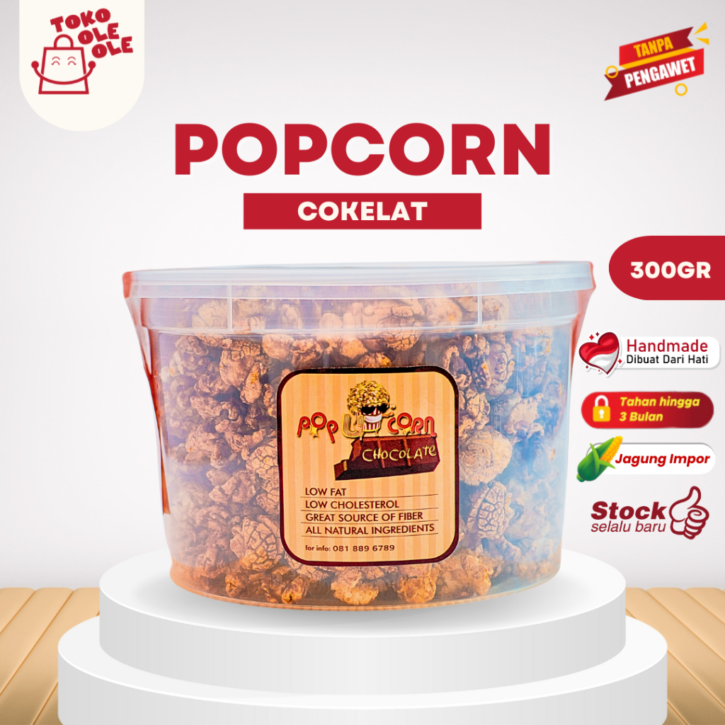 Jual Popcorn Rasa Caramel Coklat Keju Premium Jagung Popcorn Camilan ...