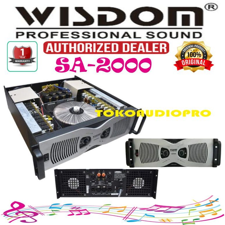 Jual Wisdom SA2000 Power Amplifier Sa-2000 | Shopee Indonesia