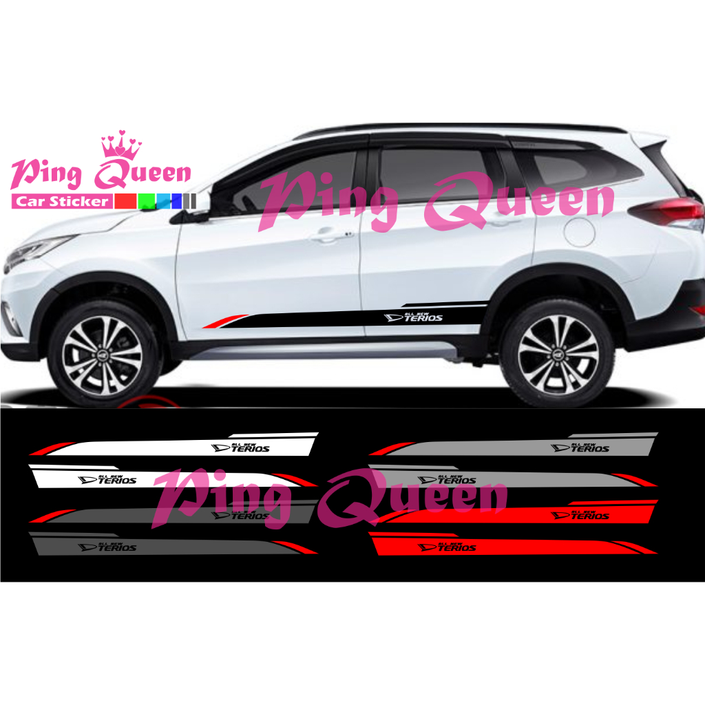 Jual CUTTING STICKER MOBIL ALL NEW TERIOS STICKER LIST MOBIL DAIHATSU ...