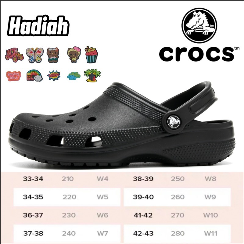 Jual Crocs Original Unisex Classic Clog Crocs Sandal Crocs Pria dan Wanita Sepatu datar, sepatu ...