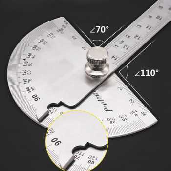 Jual TD - ALB Protractor Penggaris Busur Derajat Measuring 14.5cm 180 ...