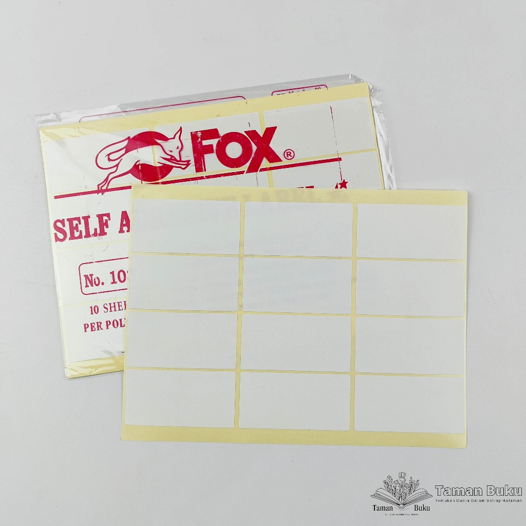 Jual Stiker Label Fox No 103 Label Undangan Tempelan harga 5Pak isi 50 ...