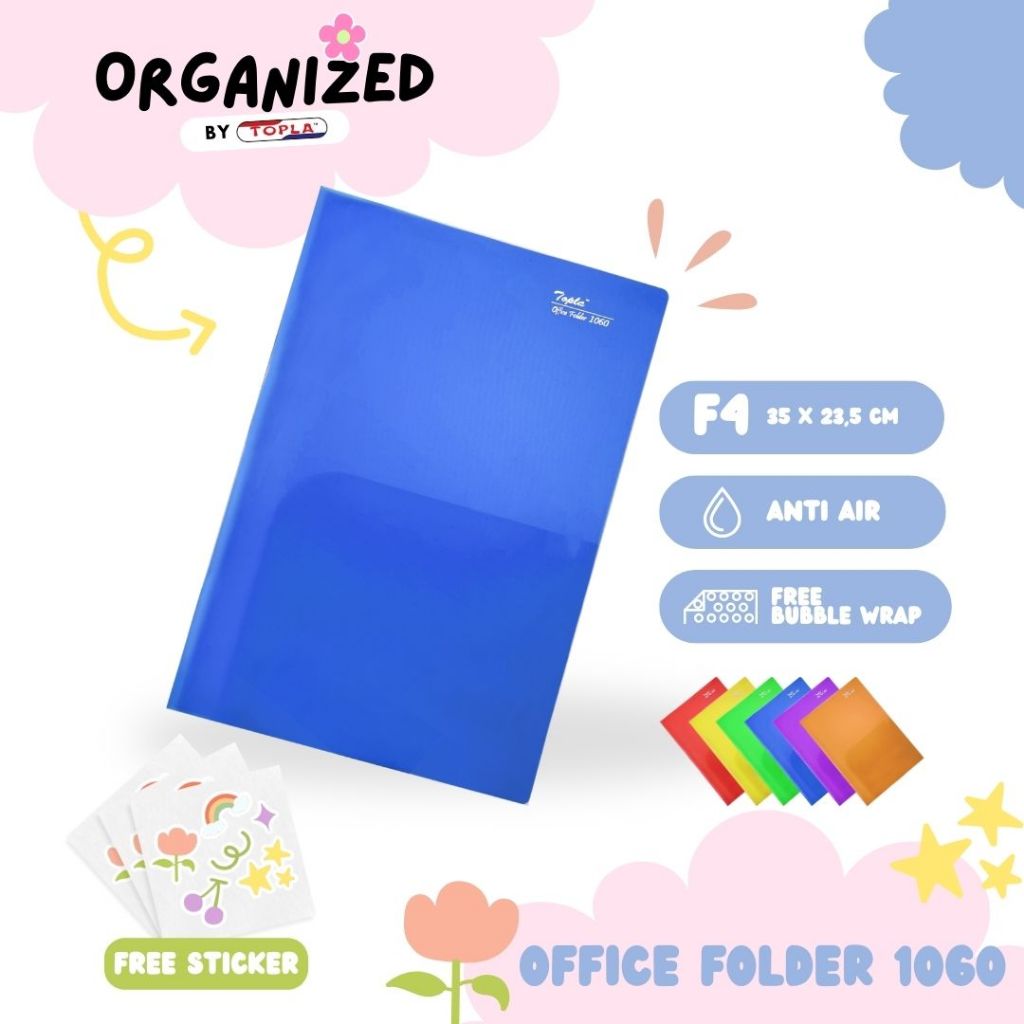 Jual Office folder 1040 map L selip kertas dokumen kantoran ukuran ...