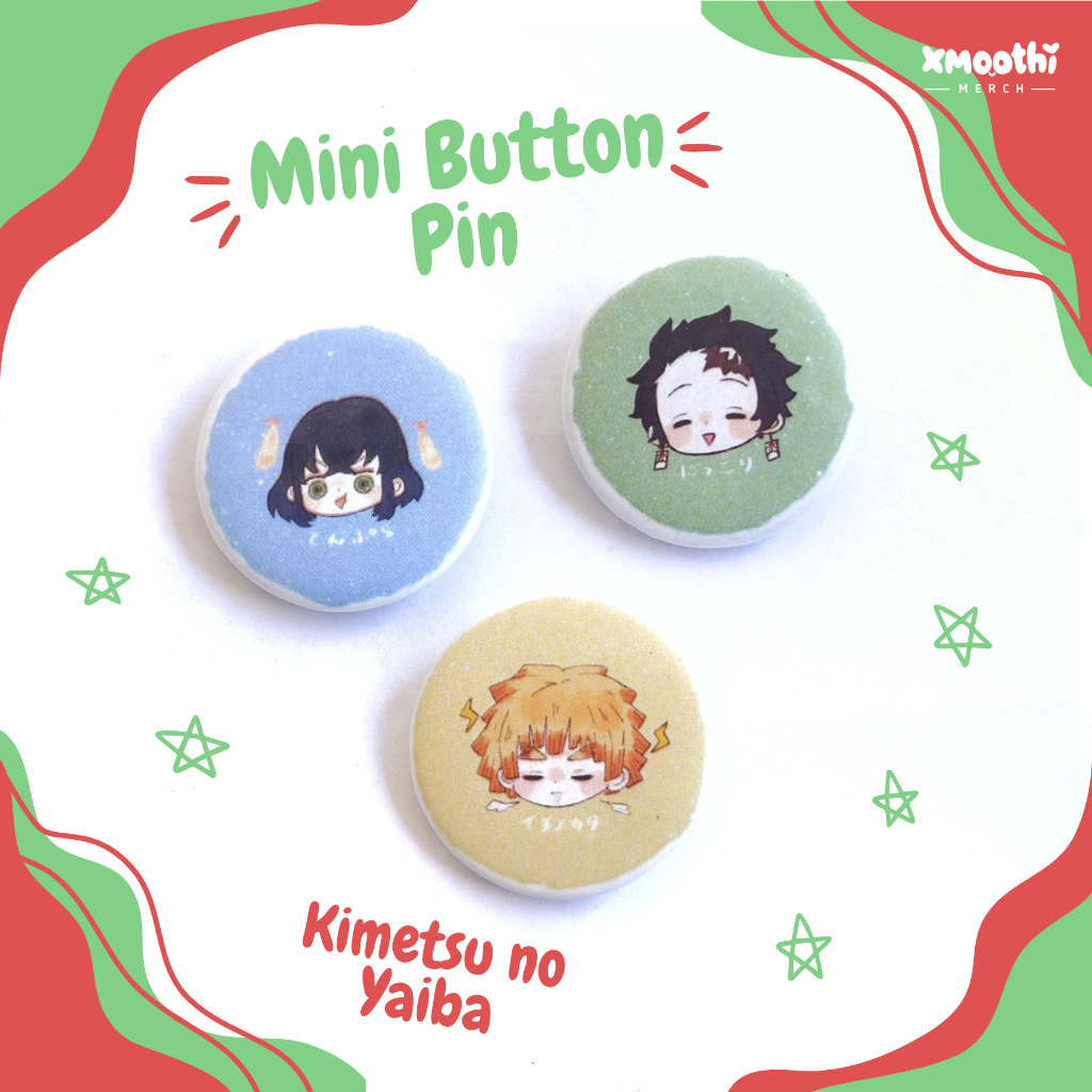 Jual KIMETSU NO YAIBA BUTTON PIN - PIN BROS DEMON SLAYER TANJIRO ...