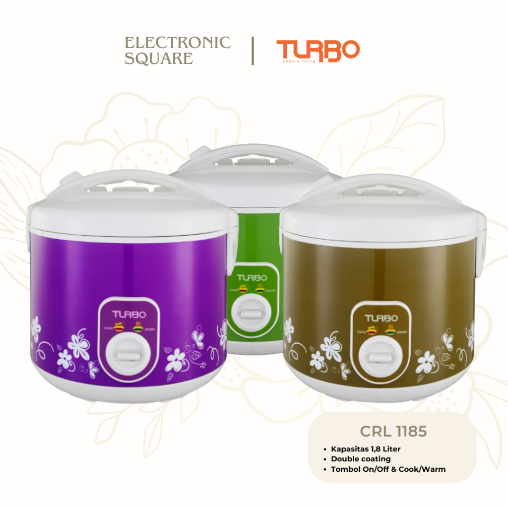 Jual Rice Cooker TURBO CRL 1185 Kapasitas 1,8 Liter | Shopee Indonesia
