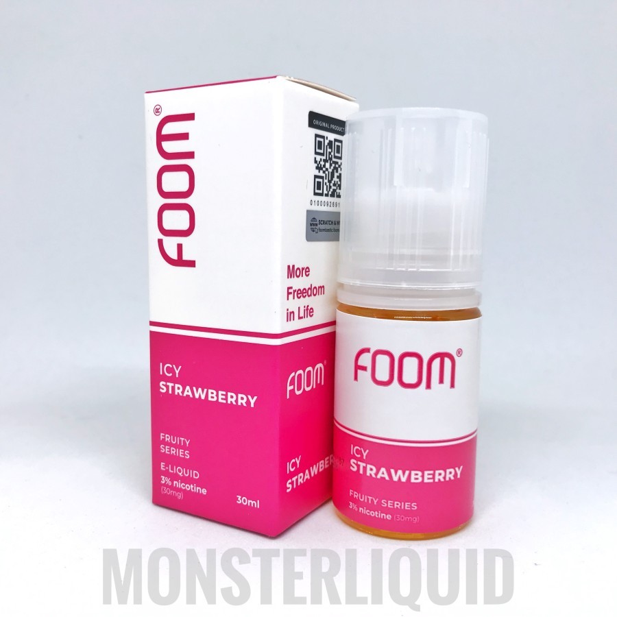Jual SALT FOOM ICY STRAWBERRY BY FOOM LAB 30MG 30ML | Shopee Indonesia