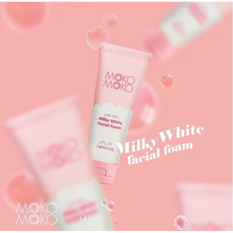 Jual MOKO MOKO milky white facial foam | Shopee Indonesia