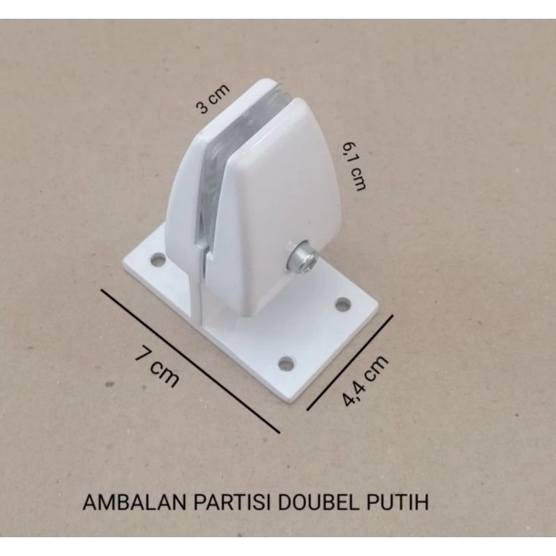 Jual Braket Ambalan Penyekat Partisi Sekat Meja Penjepit Kaca Klem ...