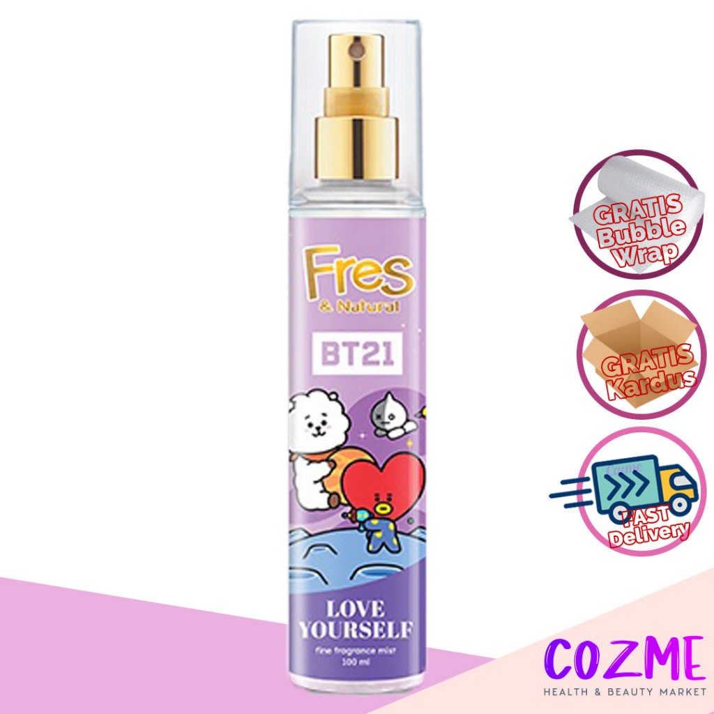 Jual FRES & NATURAL BT21 Fine Fragrance Mist Love Yourself 100mL ...