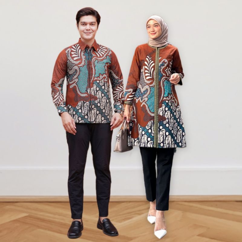 Jual Baju Batik Tunik Couple Pasangan Couple Batik Premium Batik Dadi ...
