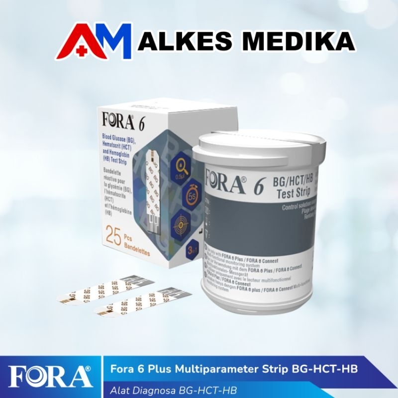 Jual STRIP FORA Fora6 3 IN 1 untuk pemeriksaan Glukosa Darah ...