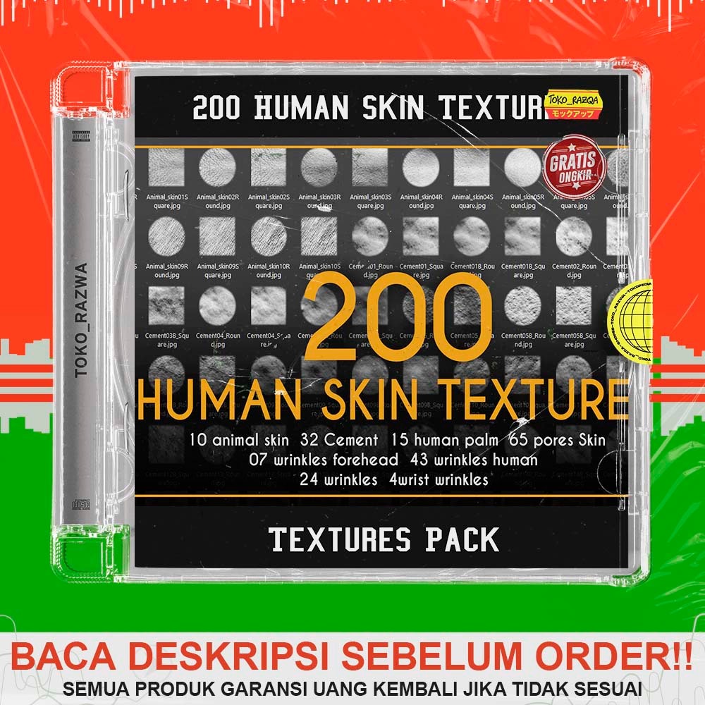 Jual Textures Pack - 200 Human Skin Textures - 090724 | Shopee Indonesia