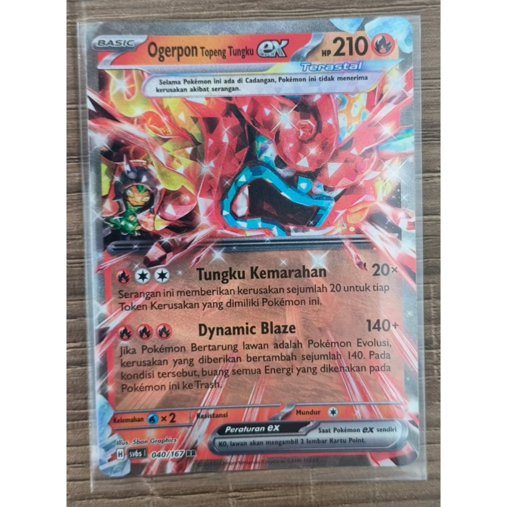 Jual Kartu Pokemon Original TCG sv6s 040/167 Ogerpon Topeng Tungku EX RR | Shopee Indonesia