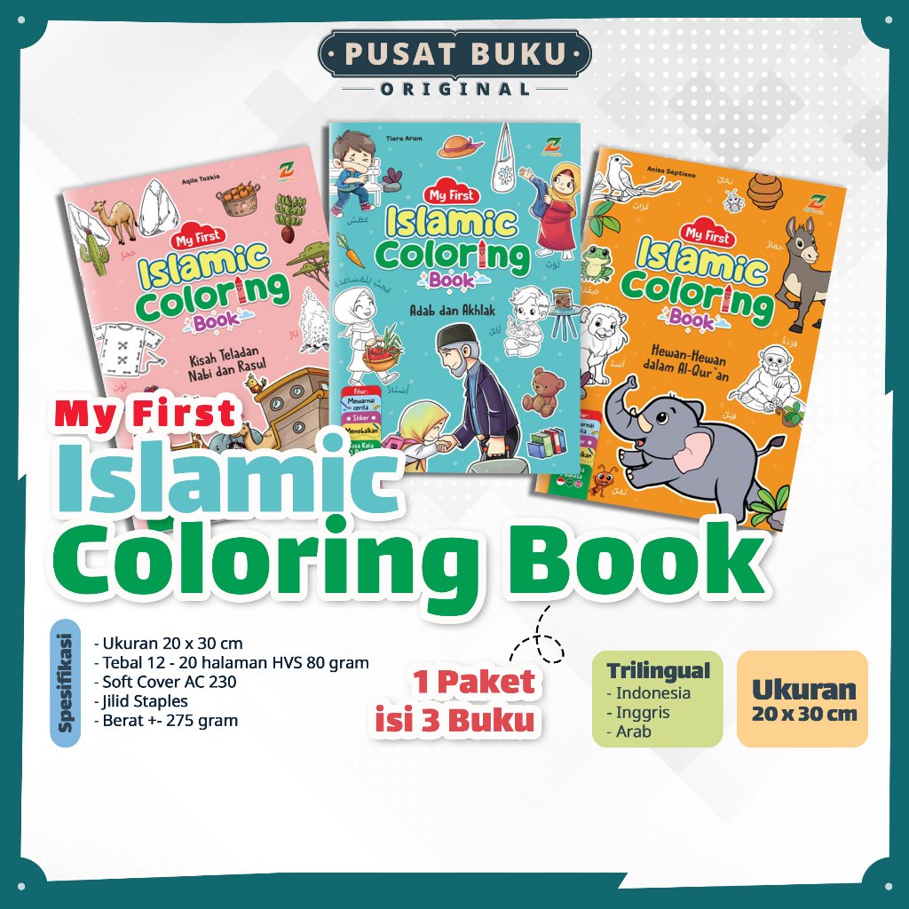 Jual My First Islamic Coloring Book - Buku Mewarnai Anak Islami ...