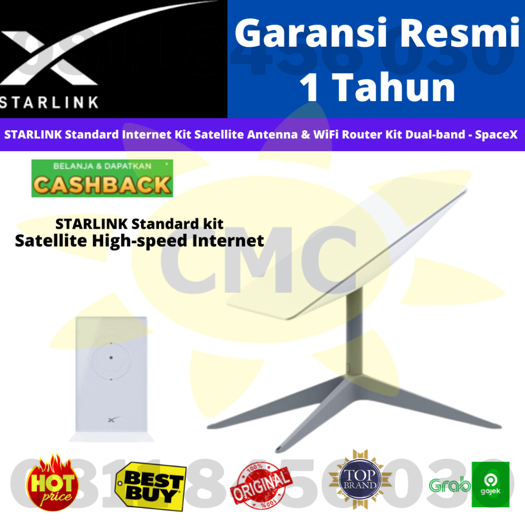 Jual STARLINK Internet Satellite Starlink Standard Kit Antena Wifi ...