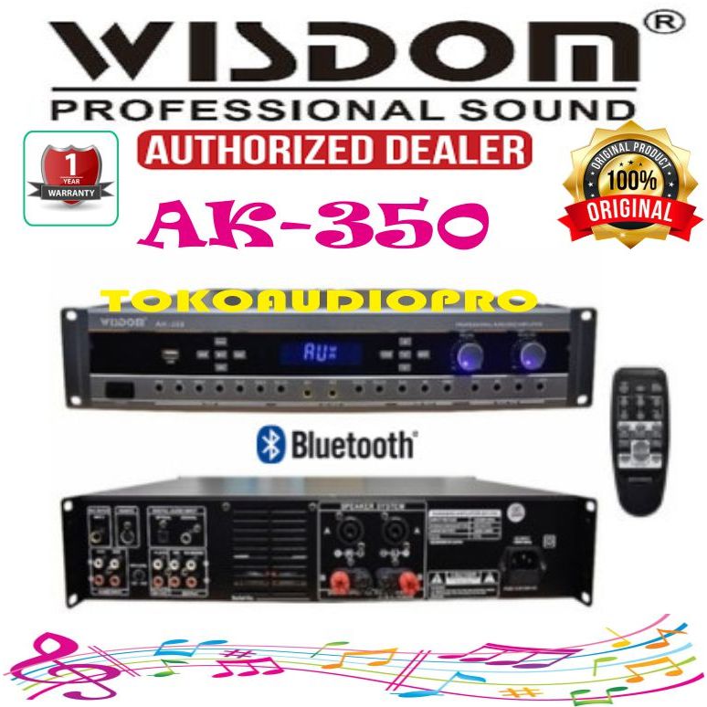 Jual Wisdom AK350 Professional Amplifier- Mixer Karaoke Original AK-350 ...