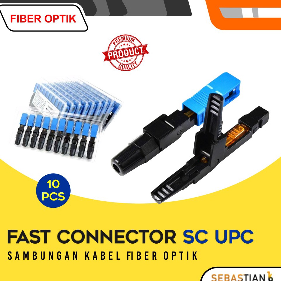 Jual 1 PCS Fiber Optic FTTH Fast Connector SC UPC Fast Konektor FO 1 ...