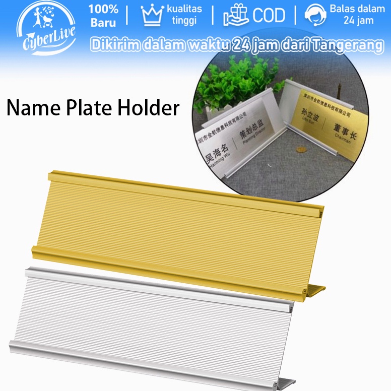 Jual Papan Nama Meja Aluminium Name Plate Holder Sign Holder Table ...