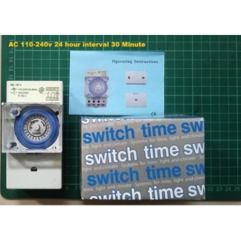 Jual Timer Switch Analog SUL 181h AC 110-240v 24 hour interval 30 ...
