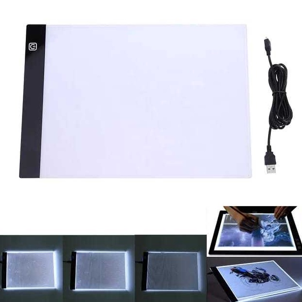 Jual LED Drawing Tracing Board Stensil Board Drawing Board LED Papan ...