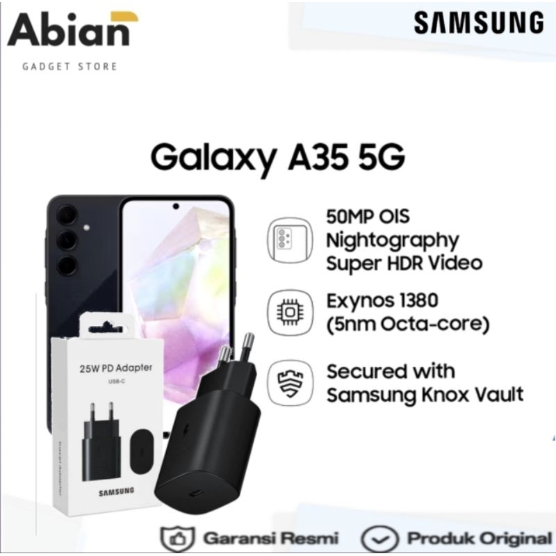 Jual SAMSUNG GALAXY A35 5G {8GB/128GB} {8GB/256GB} GARANSI RESMI SAMSUNG SEIN | Shopee Indonesia