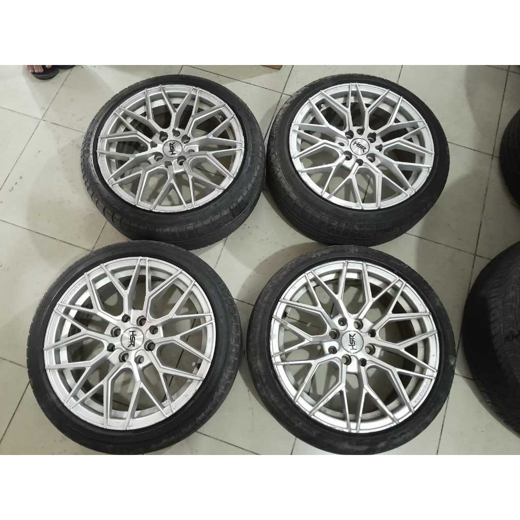 Jual JUAL VELG RACING R16 SECOND TYPE HSR LUBANG 4 + BAN 195 45 16 PNP JAZZ DATSUN SIGRA CALYA ...