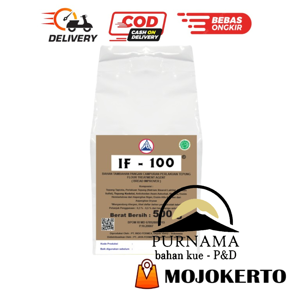 Jual IF 100 500GR PELEMBUT PENGEMPUK PENGHALUS SERAT DONAT ROTI TAWAR ...