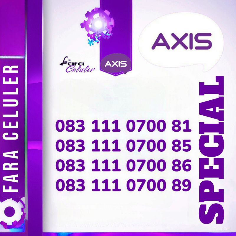 Jual Kartu Perdana Axis Nomor Cantik dan Rapi - Kartu Baru Ori Segel ...