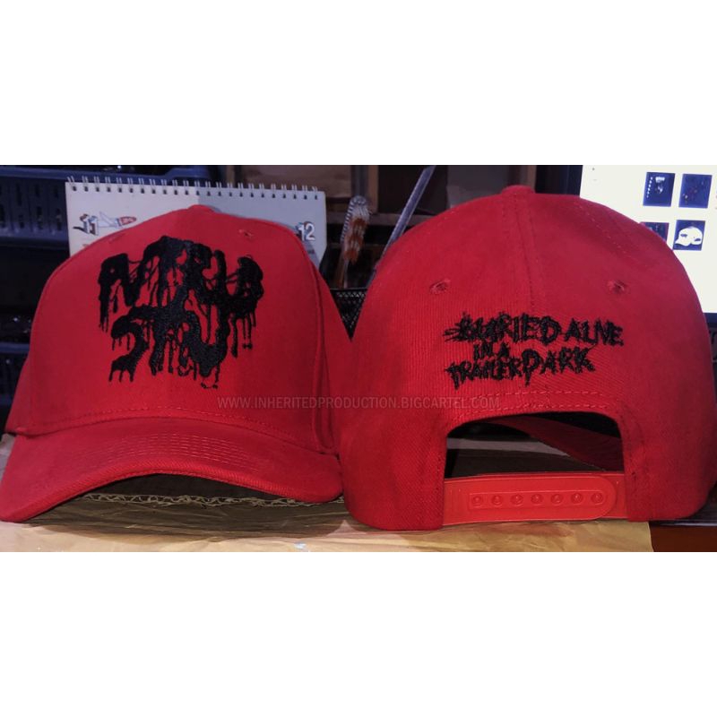 Jual BASEBALL CAP – Putrid Stu – Buried Alive in a Trailer Park (RED ...