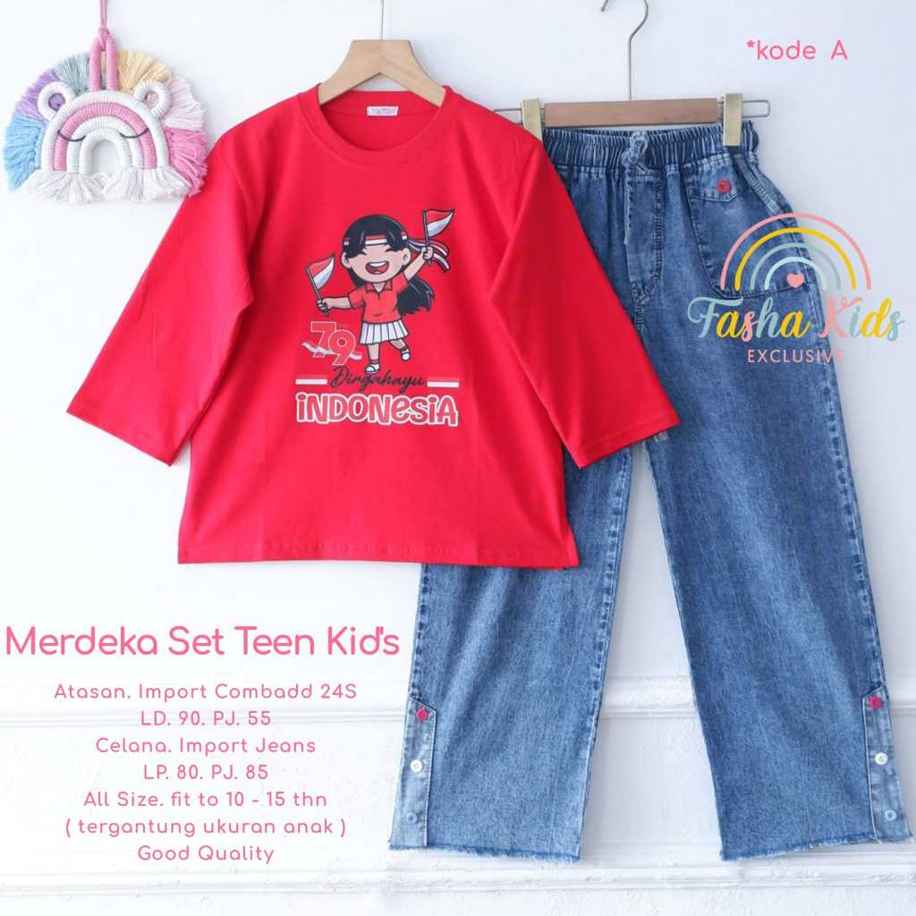 Jual (( NEW ARRIVAL )) SETELAN BAJU AGUSTUSAN ANAK MERDEKA SET TEEN ...