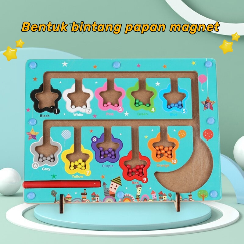 Jual Mainan Edukasi Papan Magnetik Berhitung Magnetic mazes game Mainan ...